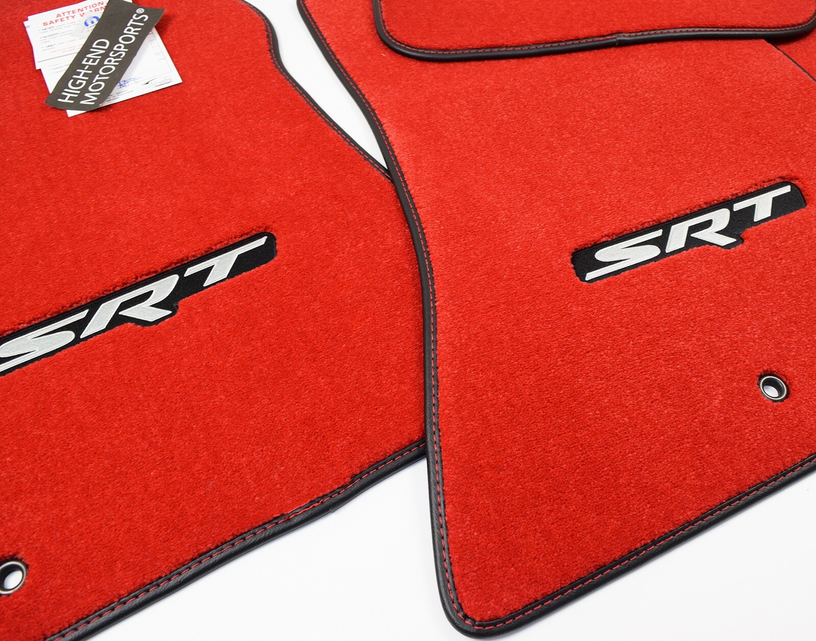 Dodge Charger Floor Mats Red | SRT Logos | Premium 32oz | Nylon | Anti ...