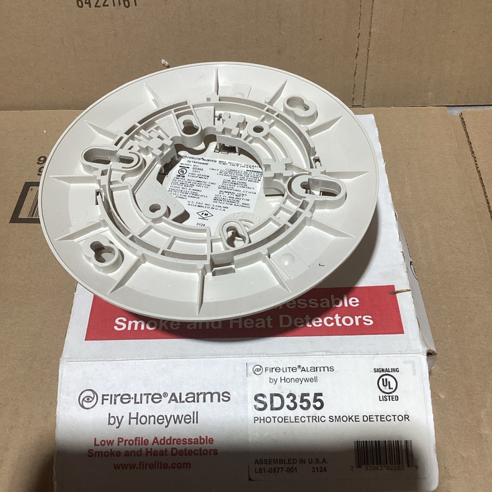 Honeywell Firelite Addressable SD 355 Smoke Detector W/ Base SD355 NOS ...