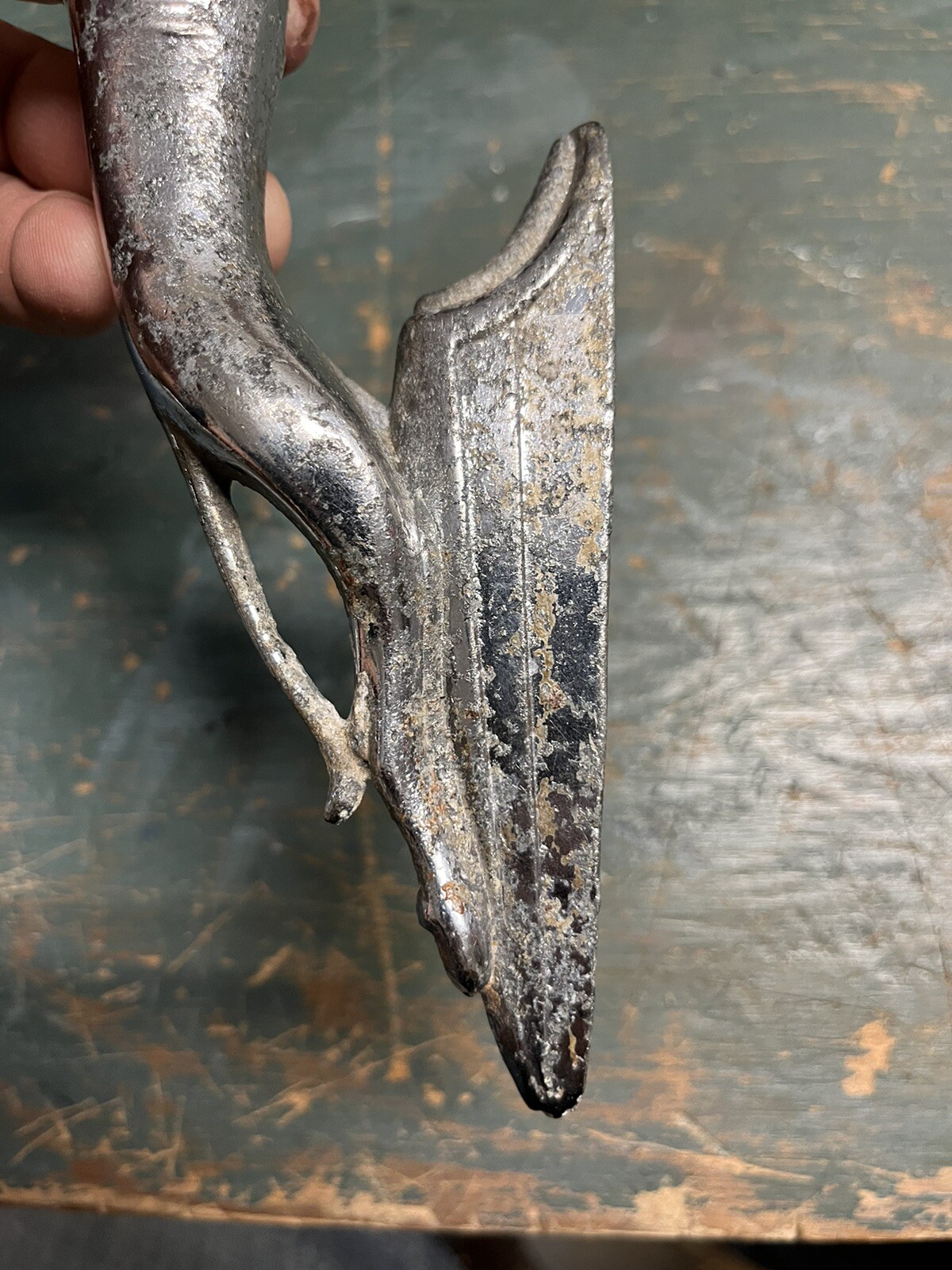 Badger 1930s FORD GREYHOUND HOOD ORNAMENT Box RADIATOR CAP MASCOT ...