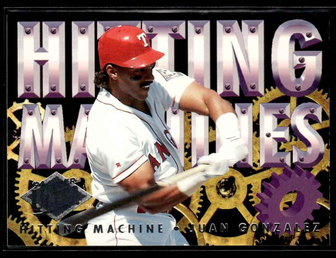1994 Ultra Hitting Machines #5 Juan Gonzalez Texas Rangers | eBay