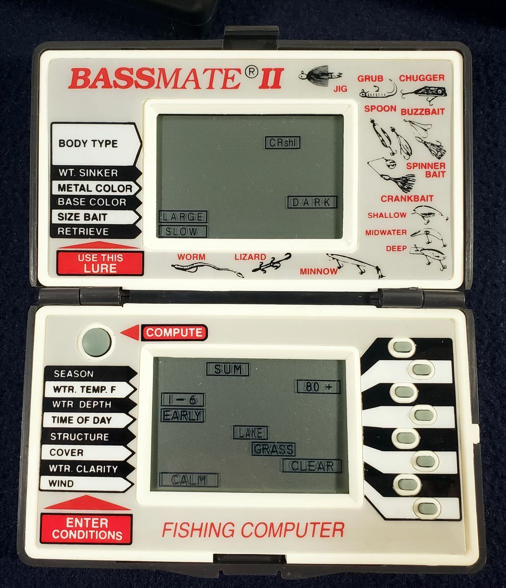 RARE 1995 Vintage BassMate II Fishing Computer - Works Perfectly | eBay