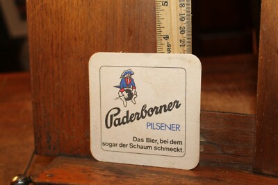 Vintage 1970's Bar Coaster Beer Paderborner Pilsener | eBay