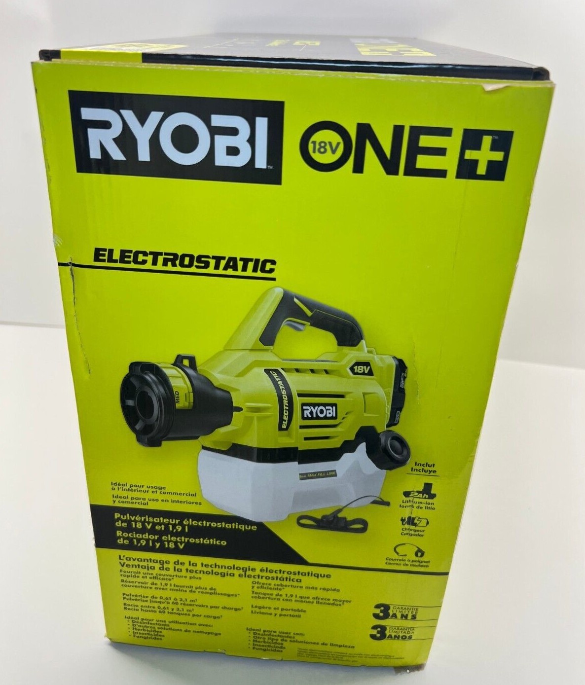Cordless Electrostatic Sprayer Kit RYOBI ONE+ 18V Cordless ...