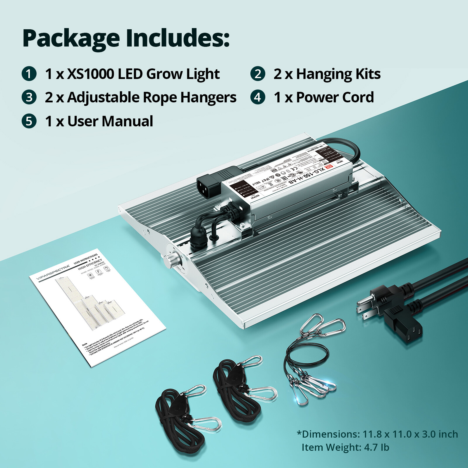 VIPARSPECTRA Pro XS 1000 1500 2000 4000 LED Grow Lights Full Spectrum ...