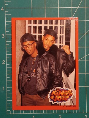 1991 Topps Kings of Rap Music HIP HOP CARD DJ JAZZY JEFF FRESH PRINCE ...