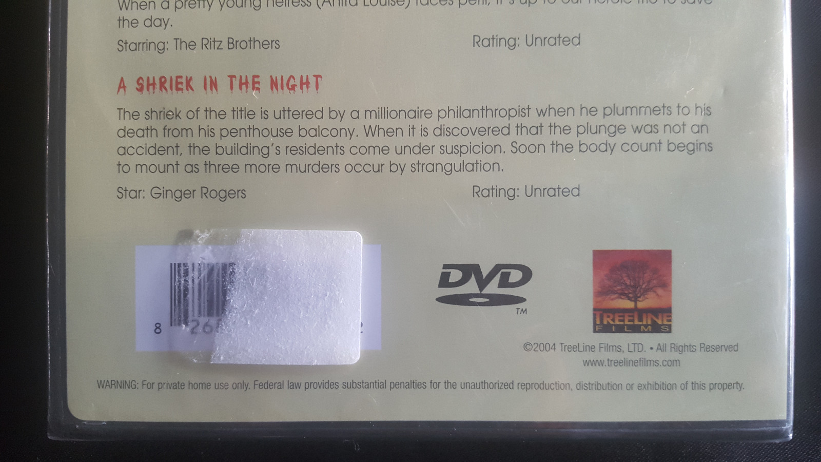 HORROR CLASSICS 4-MOVIE PACK DVD Vintage From 2004 - NEW/SEALED ...