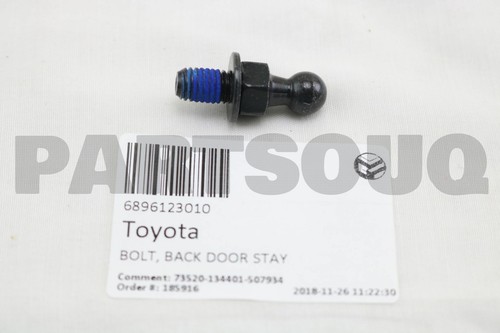6896123010 Genuine Toyota BOLT, BACK DOOR STAY 68961-23010 | eBay