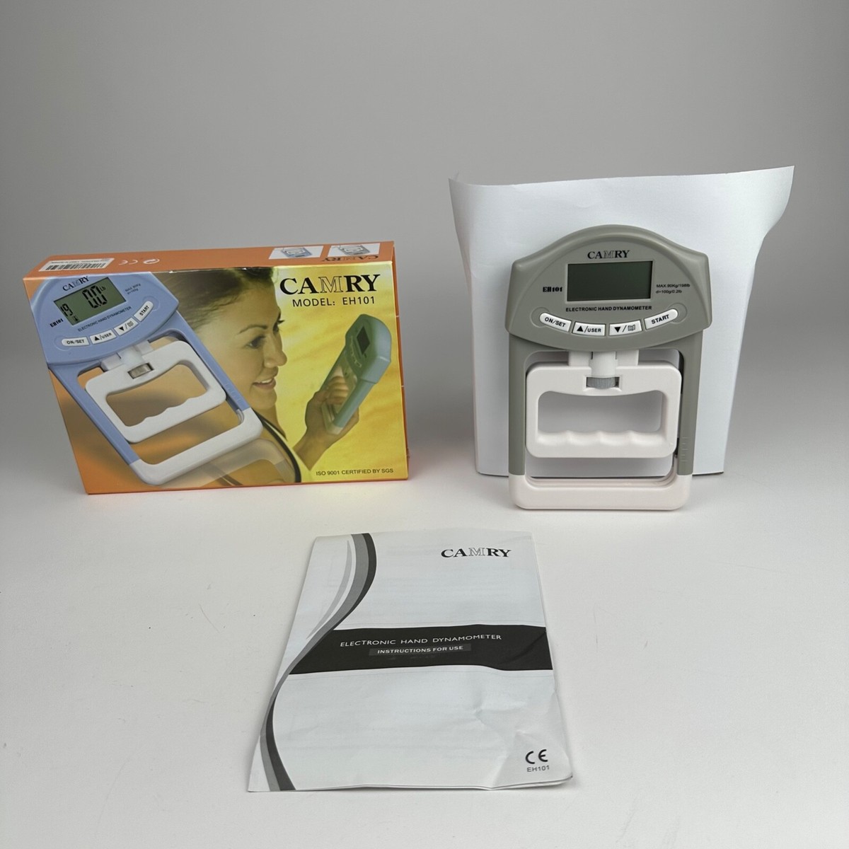 Camry Digital Hand Dynamometer Grip Strength Merement Meter ...