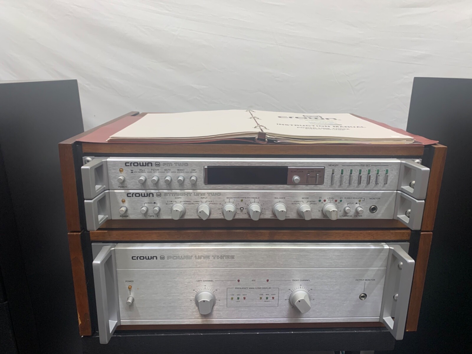 ⭐️ Crown Power Line 3 Amp, Straight Line 2 Preamp, FM 2 Tuner | eBay