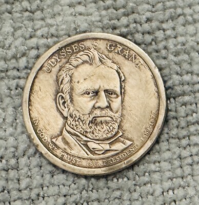 RARE Antique Ulysses S. Grant $1 Dollar Coin 1869-1877 - 2011 D - 18th ...