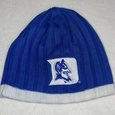DUKE Logo Blue Devils Winter Beanie Embroiled Logo Champs Spots | eBay