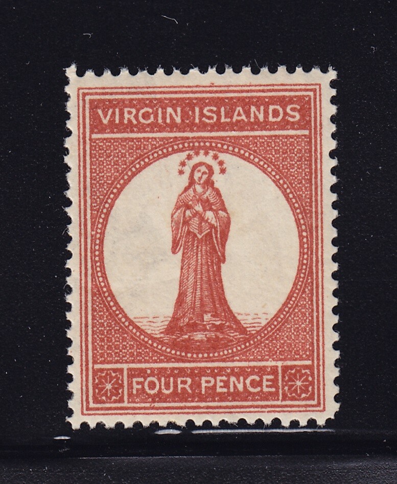 Virgin Is. Scott # 16 VF original gum mint LH nice color cv $ 36 ! see ...