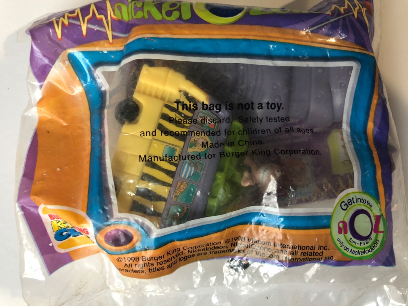 1998 Nickelodeon Burger King Kids Meal Toy - Nickel O Zone - Wild ...