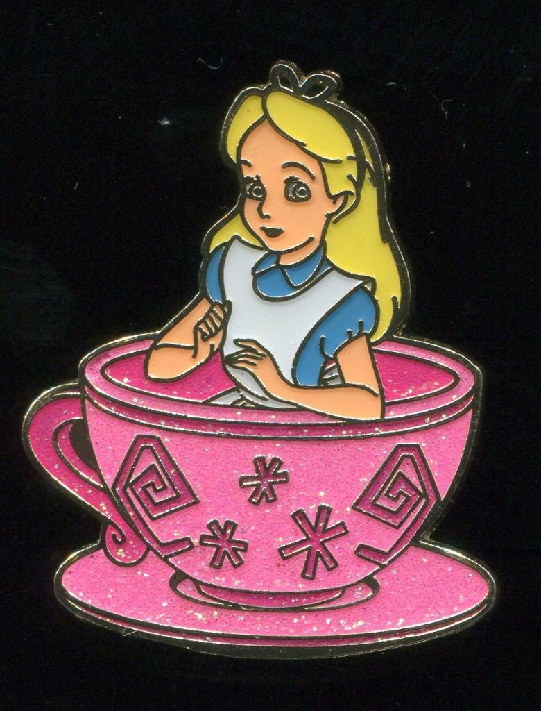 HKDL Hong Kong Magic Access Mad Hatter Tea Cup Mystery Alice Disney Pin ...