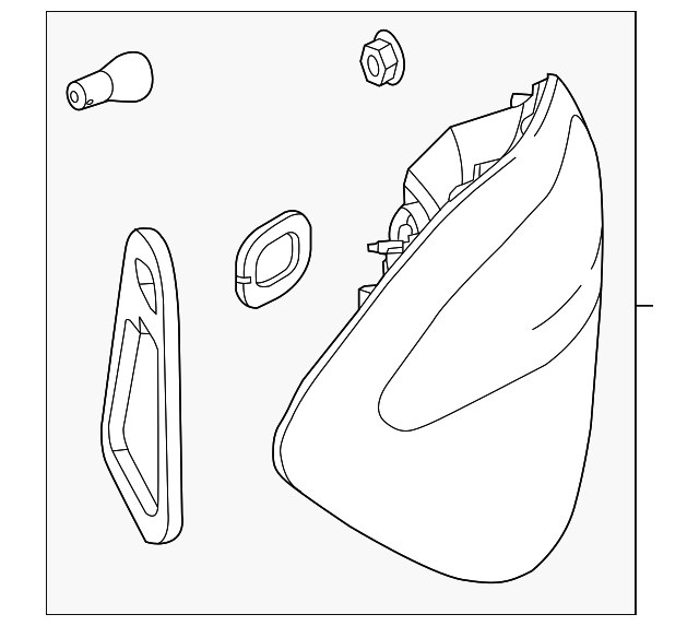 MERCEDES Mercedes-Benz OEM Gl550-taillight Tail Light Lamp ASSY Left ...