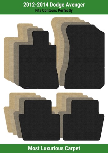 Lloyd Luxe Front & Rear Row Carpet Mats for 2012-2014 Dodge Avenger | eBay