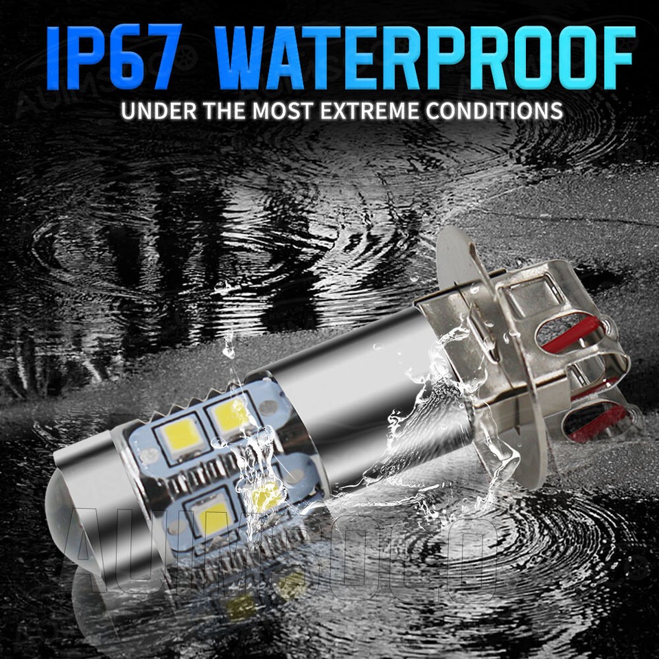 For Chevy K1500 K2500 K3500 1990-1998 White LED Headlight & Fog Light ...