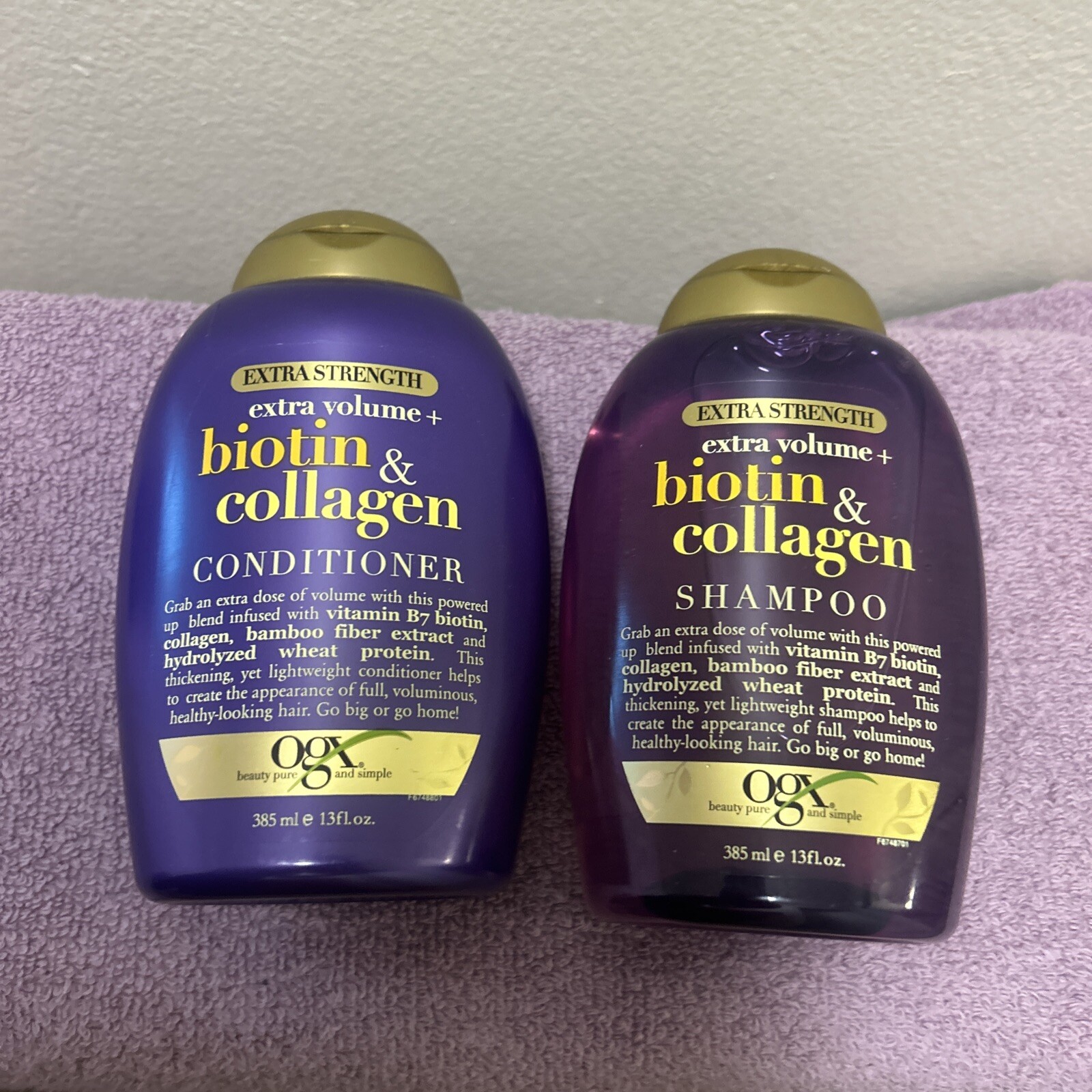 OGX Biotin & Collagen Extra Strength Volumizing Shampoo & Cond... for ...