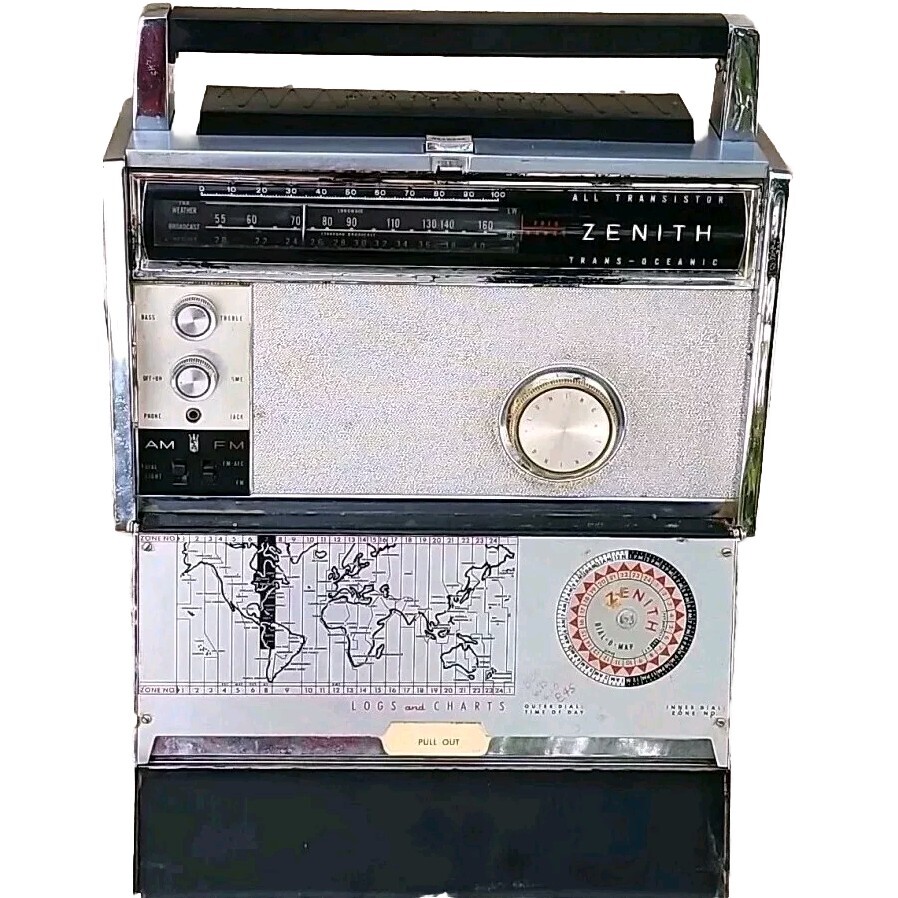 Vtg. Zenith Trans-Oceanic FM-AM Multiband Royal 3000-1 Radio ...