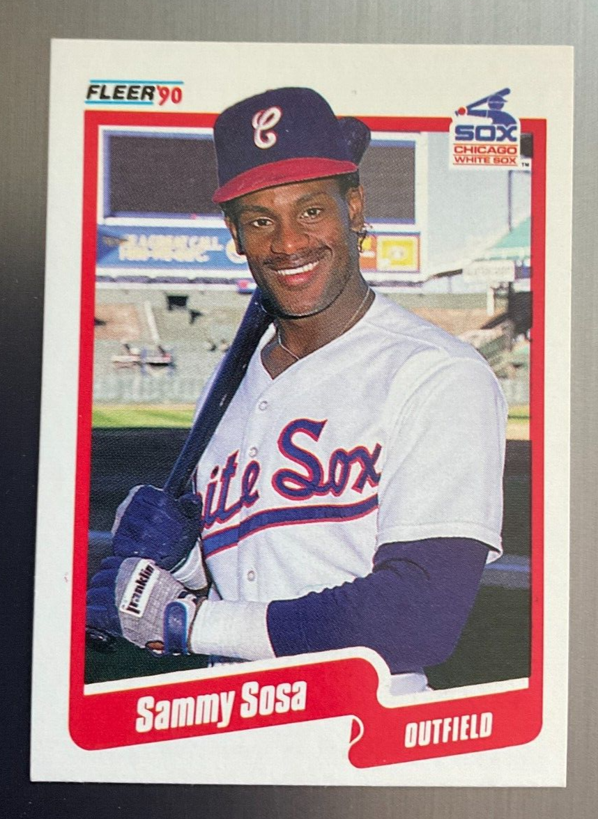 1990 Fleer Sammy Sosa Rookie RC #548 Chicago White Sox | eBay