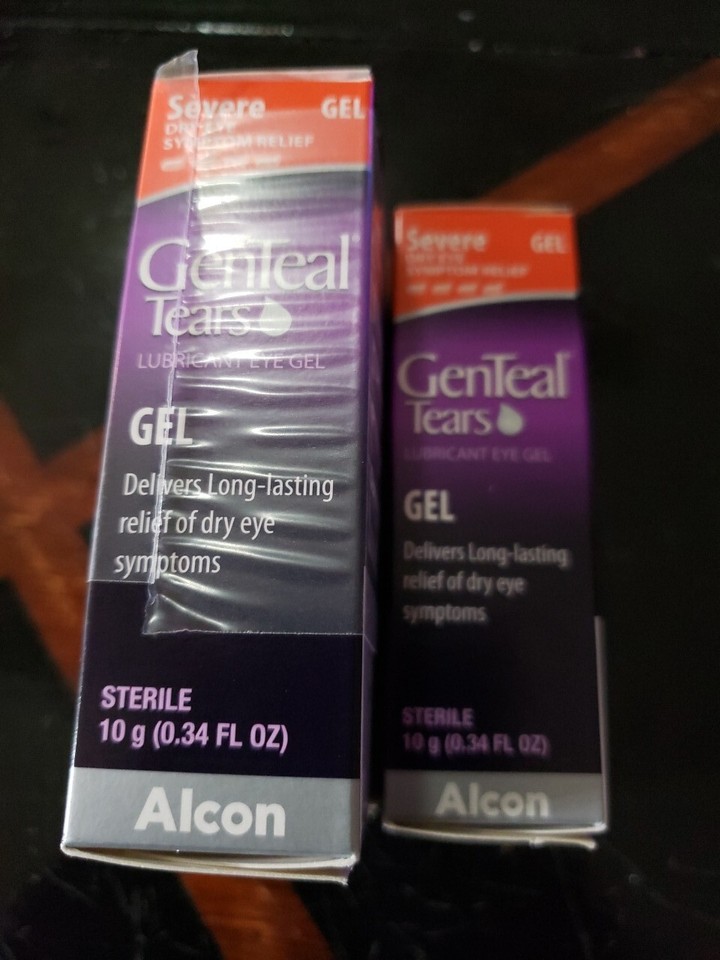 5 GenTeal Tears 10g (0.34 OZ) Severe Dry Eye Lubricant Gel Exp 8/25 & 1 ...