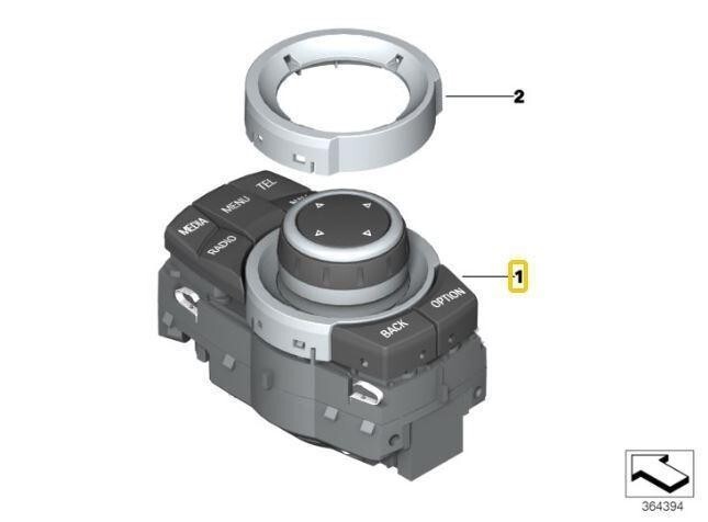 BMW 1 E81 iDrive Navigation Control 65829334611 Genuine for sale online ...