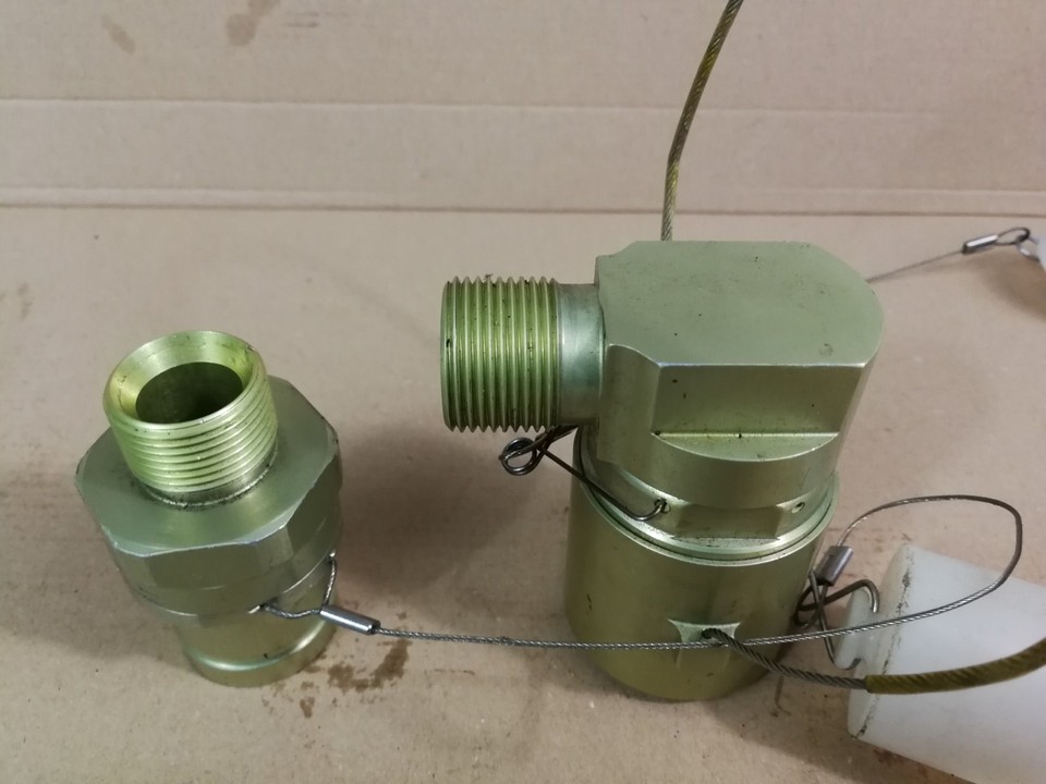 Set of Aluminium MOD Aircraft Flat Face QR Quick Release Coupling 3/4 ...