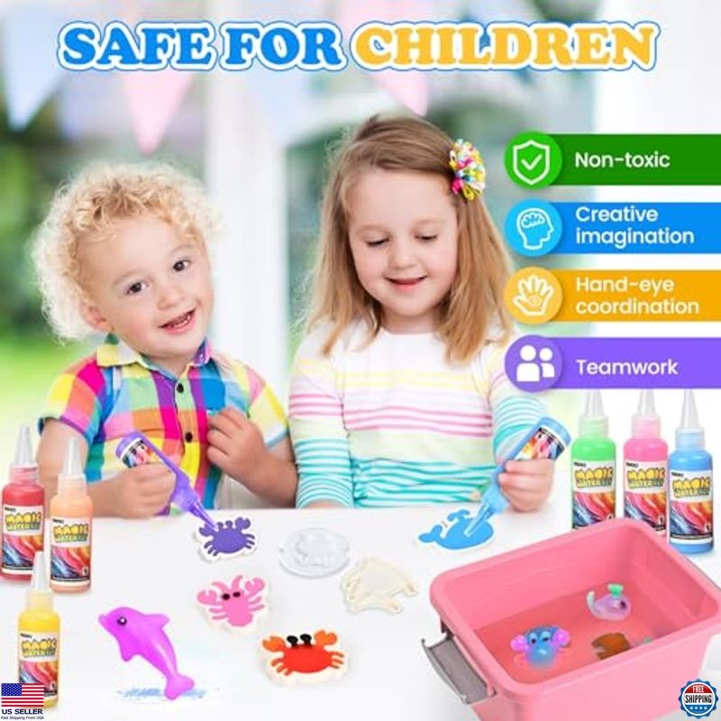 PIXATA Aqua Animal Elf Kit - 12 Color Magic Water Gel Arts & Crafts DIY ...