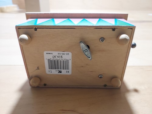 VTG Clown Music Box with Old Kmart Sticker Wood Circus Puppeteer ...