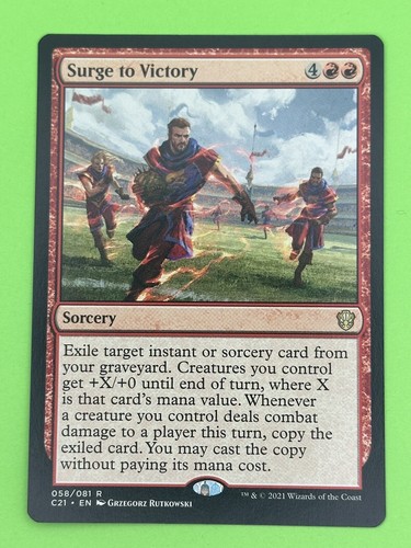 Surge to Victory NM MTG Commander 2021 rare red sorcery | eBay