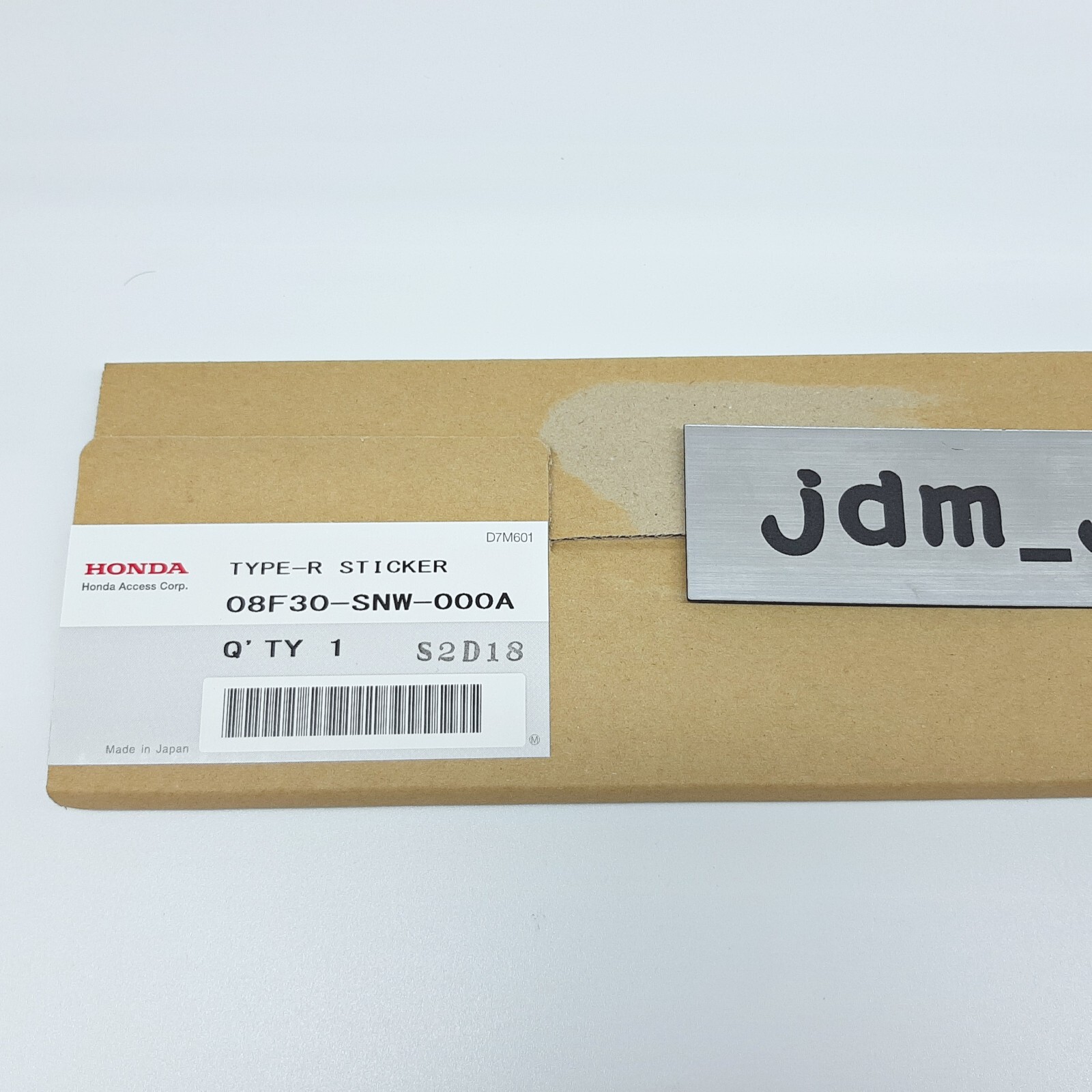 Honda Genuine CIVIC FD2 FK8 Type-R Side Sricker Decal For 08F30-SNW ...