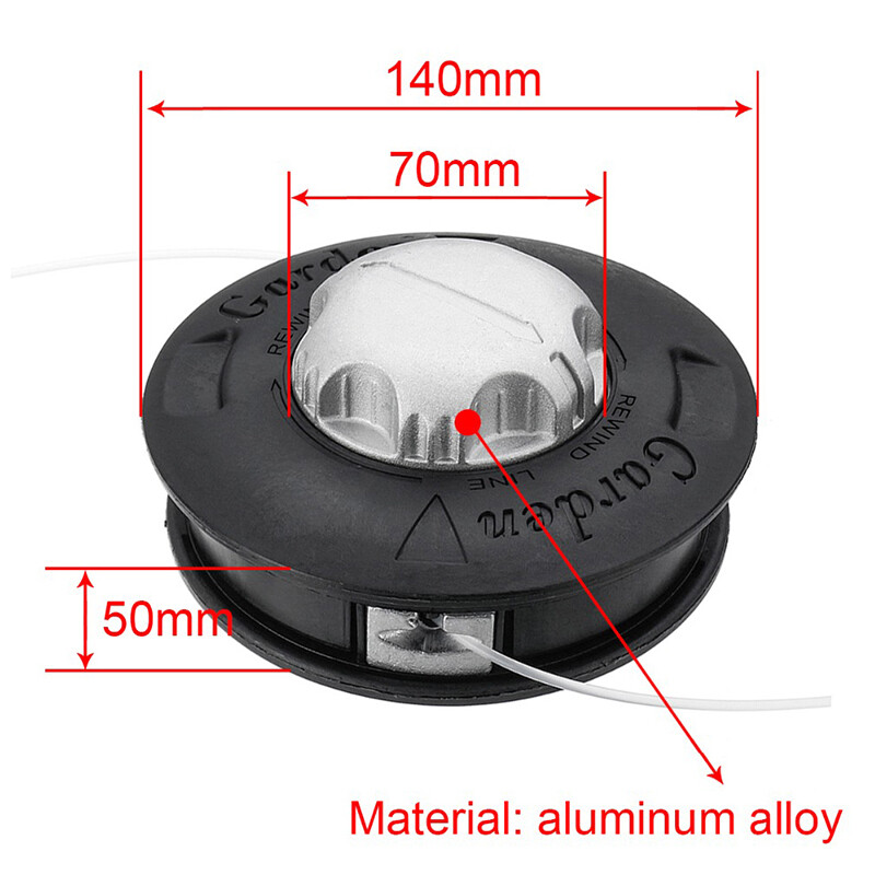 Universal Petrol Trimmer Head Replacement Strimmer Bump Feed Line Spool ...