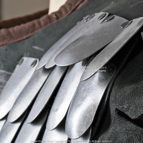 Medieval Style 100 Pcs Loose Round Scale Armor Plate 20G Steel SCA LARP ...