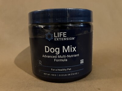 Life Extension Dog Mix Powder Supplement for Dogs, 3.52-oz bottle NEVER ...