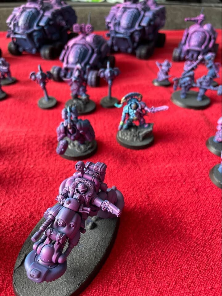 Leagues of Votann Army – Warhammer 40k – Synthwave Base Coated | eBay
