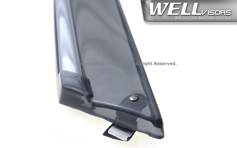 WELLvisors for Lexus ES350 07-12 Side Window Visors Chrome Wind ...