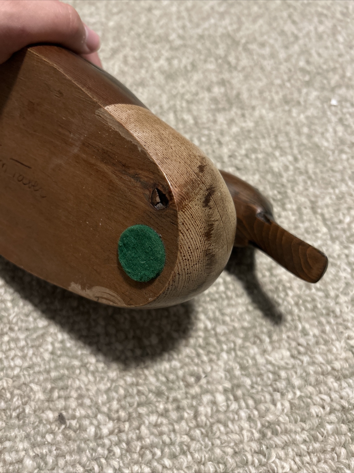 Tom Taber Wood Carved Decoy Duck Signature Coll. | eBay