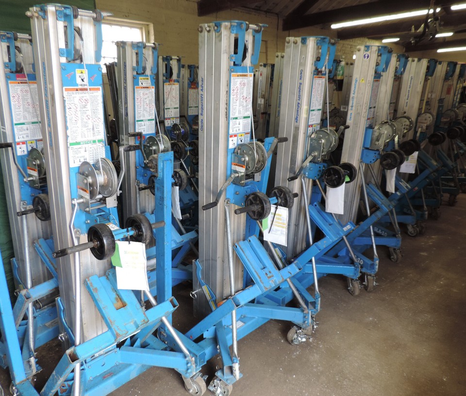 Genie SLA Material Lift with LOLER Re-Roped RSJ Beam Lifter £1200 Plus ...