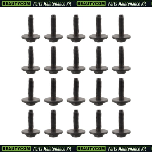 20x M6-1.0 X 20Mm Allen Socket Drive Flanged Button Head Socket Cap ...