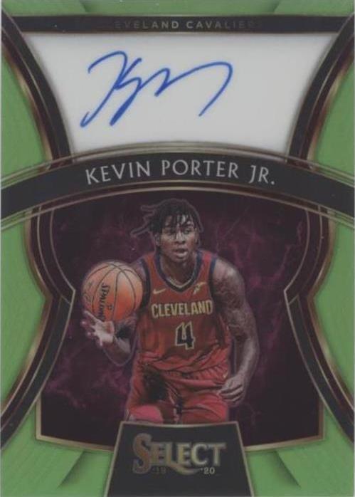 2019-20 Panini Select - Rookie Signatures Kevin Porter Jr. #RS-KPJ Neon ...