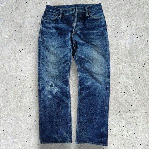 Iron Heart Red Ear Denim W32 Slim Fit 21oz Raw Jeans Japan Made JAPAN | eBay