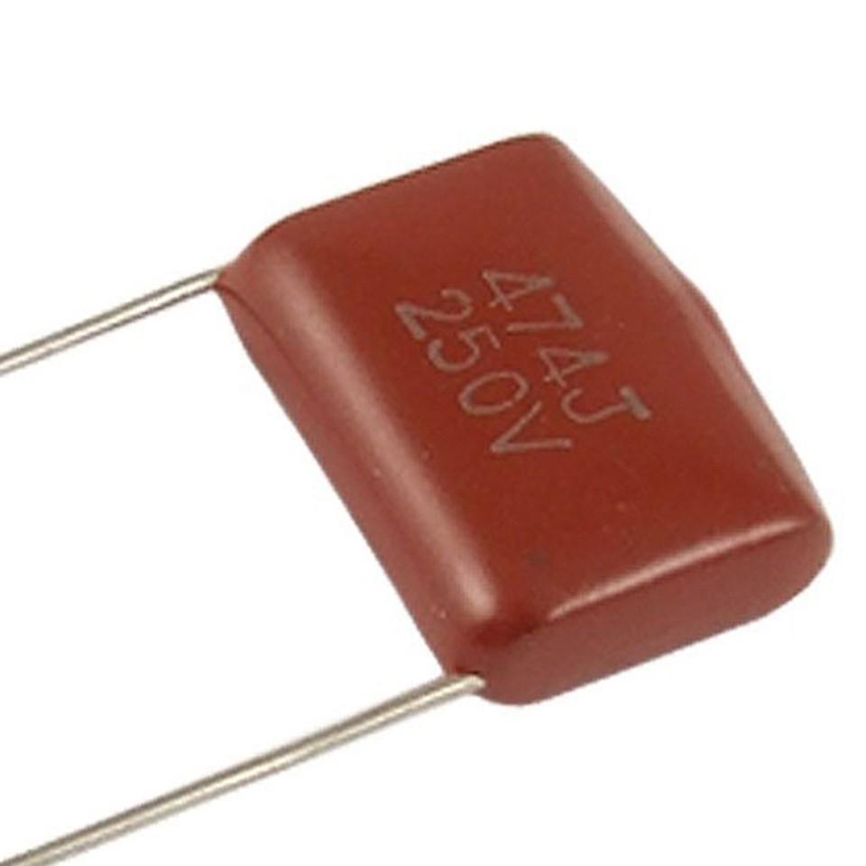 50 Pcs 250V 0.47uF 474J Metallized Polypropylene Film Capacitors ...