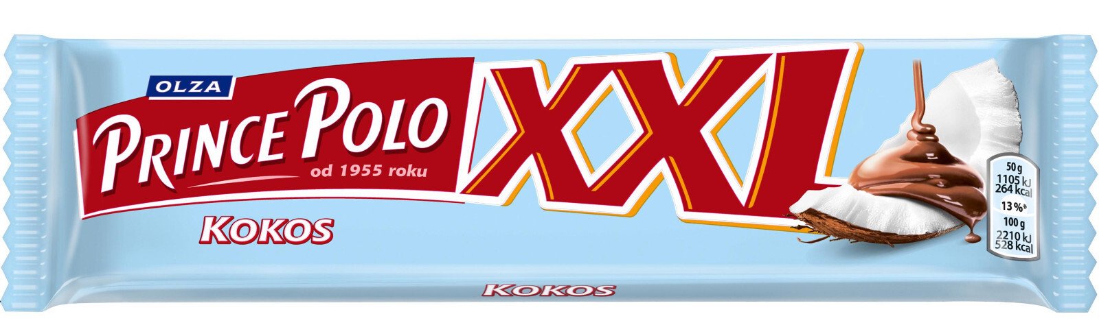 6 PRINCE POLO XXL COCONUT Flavor Wafers European Candy Snacks Sweets ...