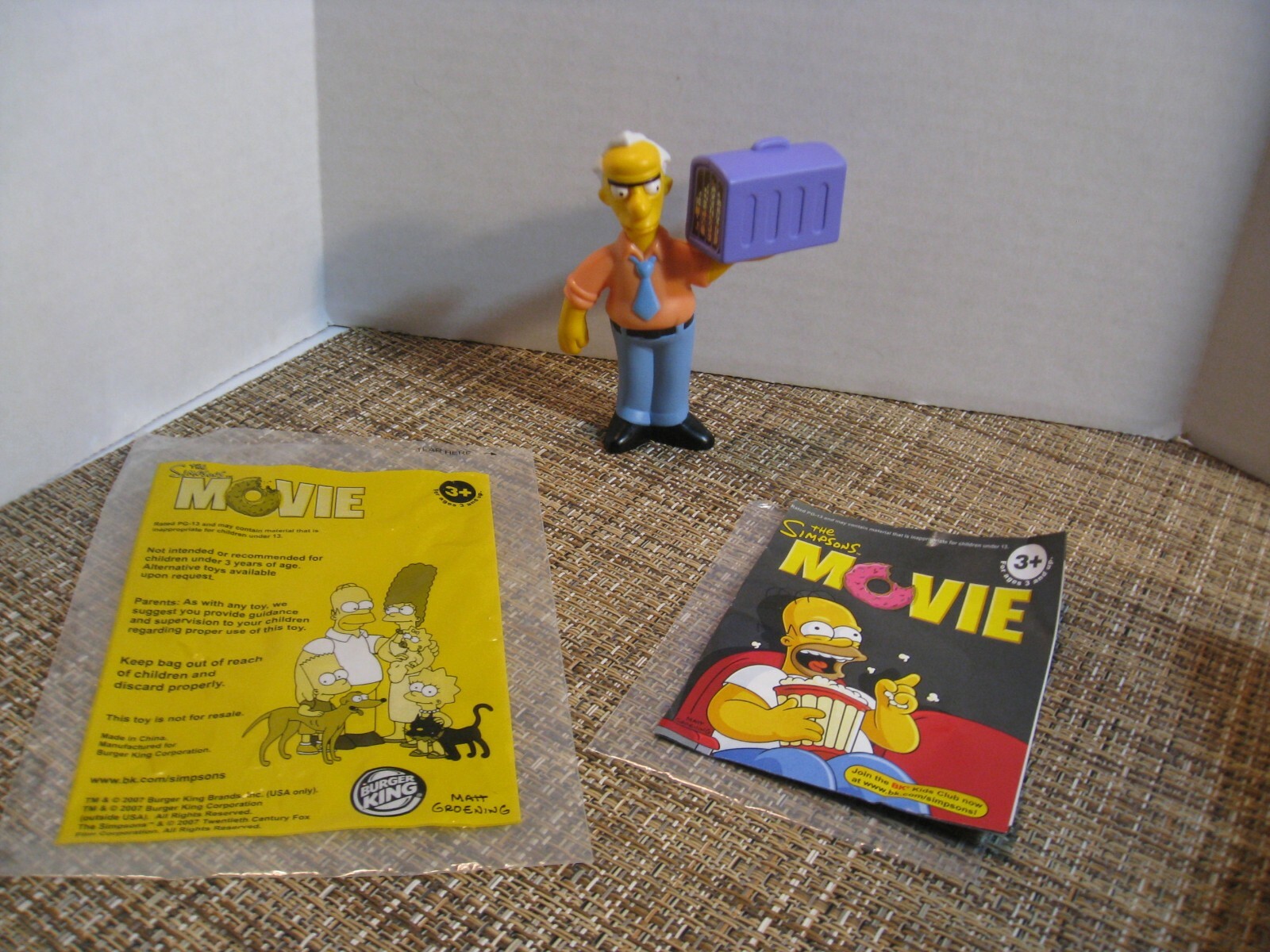 Burger King - The Simpsons Movie - Kids Meal Toy - 2007 - Russ Cargill ...