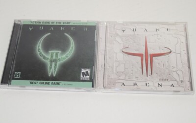 QUAKE II & QUAKE III ARENA PC CD Rom Game Lot W/ Jewel Case 47875317567 ...