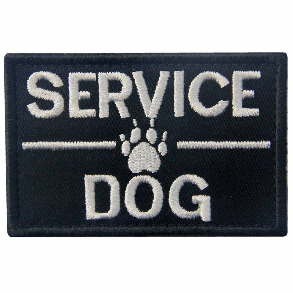 Service Dog vest patches Embroidered Hook Loop transfers Badges Many ...