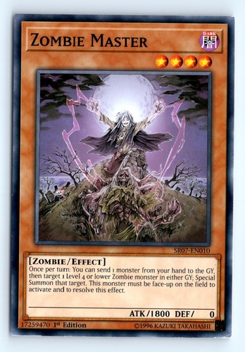 Yu-Gi-Uh Zombie Master #SR07-EN010 Structure Deck: Zombie Horde tcg LP ...