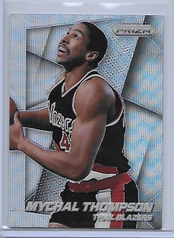 2014-15 Prizm Blue Wave SSP MYCHAL THOMPSON Portland Trailblazers #177 ...