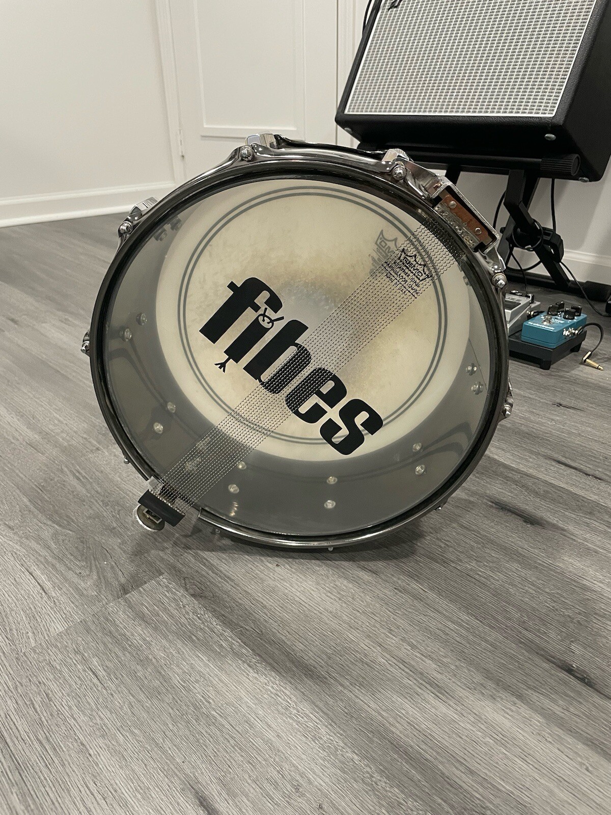 Fibes Rare Smoke Crystalite 5.5x14 Snare - Vintage Martin Era - Acrylic ...