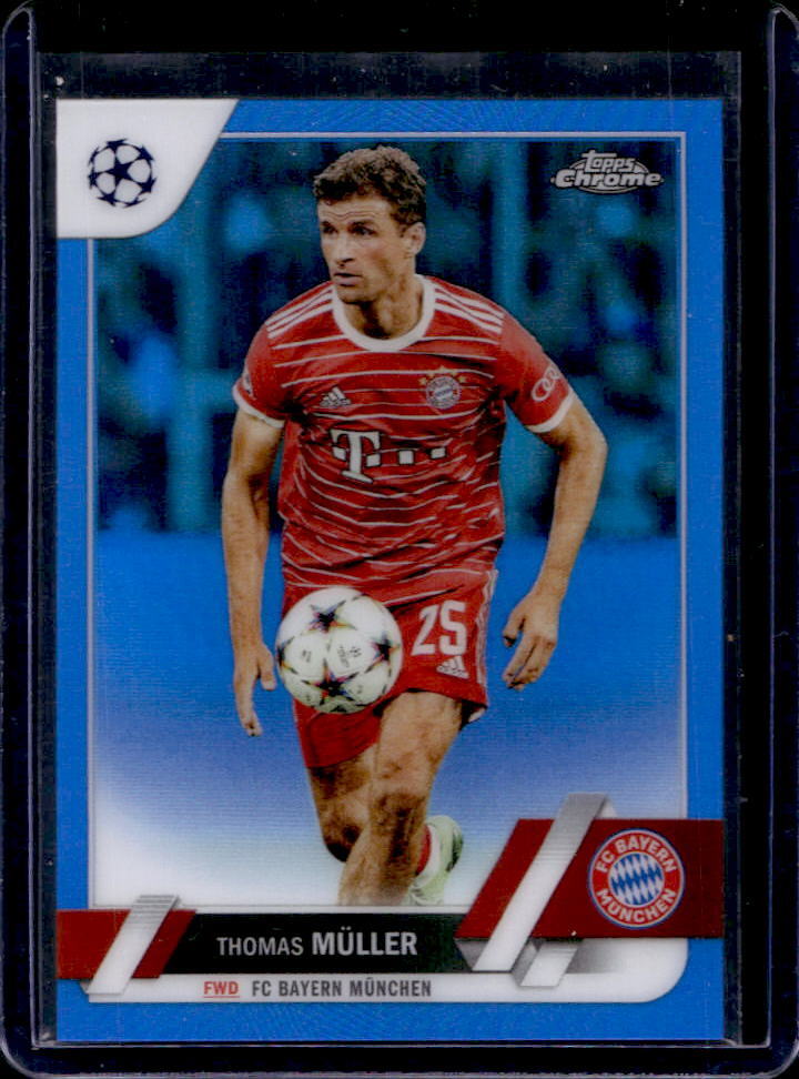 2022 Topps Chrome UEFA Thomas Muller Blue Refractor #68/150 #187 | eBay